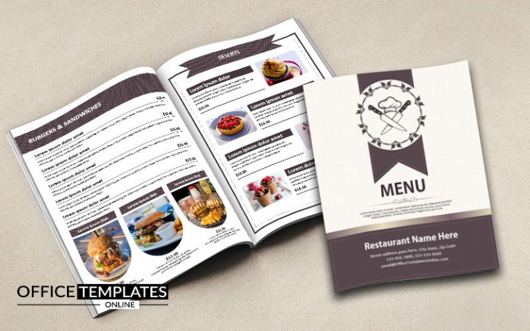 6+ Free Food & Restaurant Menu Card Templates for MS Word