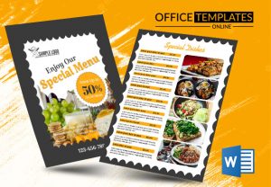 19+ Free Restaurant Menu Templates in MS Word Format