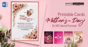 5+ Printable Mother's Day Card Templates for MS Word