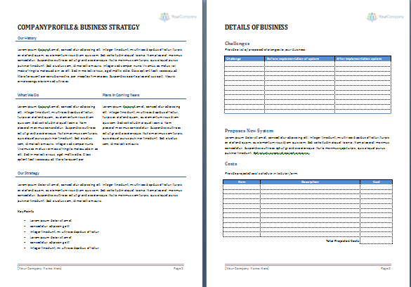 Business Proposal Template Office Templates Online