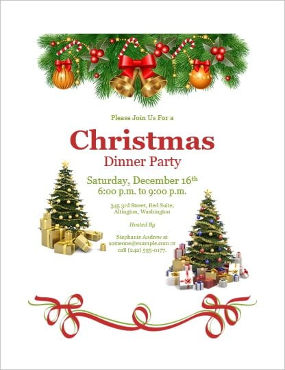 Download Christmas Dinner Party Invitation