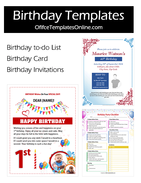 3 Free Editable Birthday Templates For MS Word
