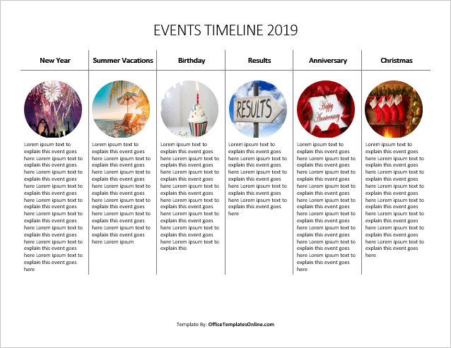 Timeline Templates For Professionals MS Word Office Templates Online