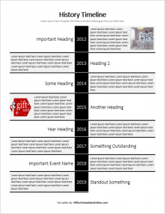 Timeline Templates for Professionals - MS Word | Office Templates Online