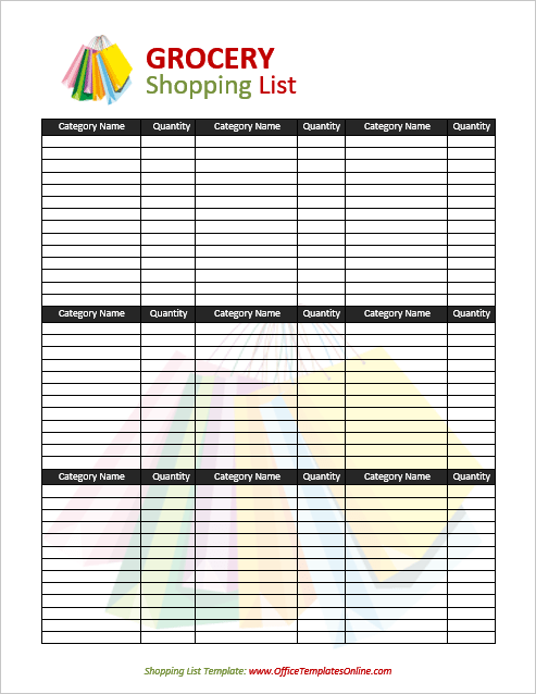 Free Printable Grocery List Grocery List Printable Free Printable Grocery List Template Grocery 