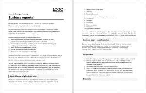 58+ Free Printable Report Templates for MS Word & Excel