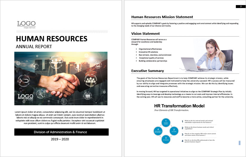 Human Resources Report Template