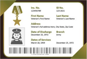 Download Free Veteran ID Card Templates for MS Word