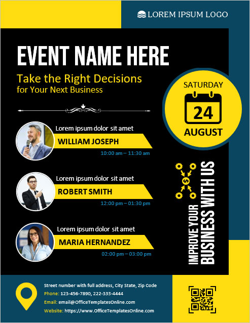 Free Flyer Templates For MS Word Event Party For Sale