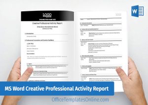 Download Free Activity Report Templates for Microsoft Word