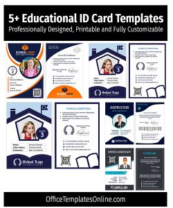 7+ Free ID Badge & ID Card Templates & Formats for MS Word