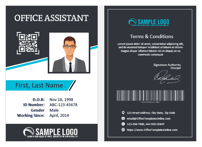 10 Best Staff Id Card Templates Ms Word Microsoft Word Id Card 