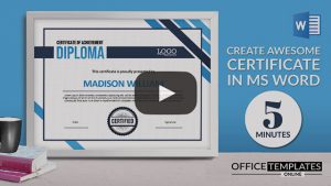 24+ Professional Certificate Templates for MS Word | Office Templates ...