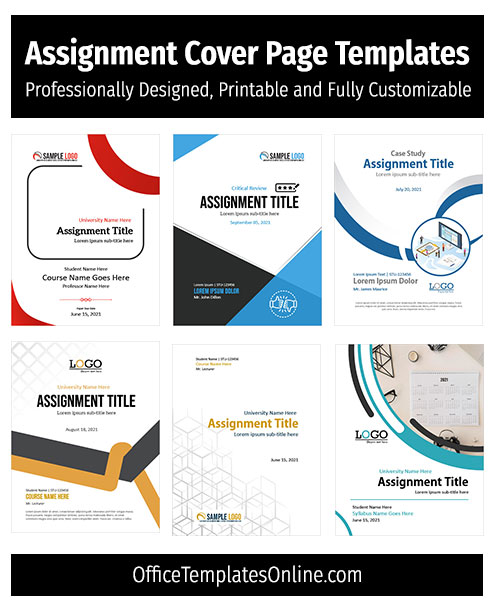 23 Free Assignment Cover Page Templates For MS Word