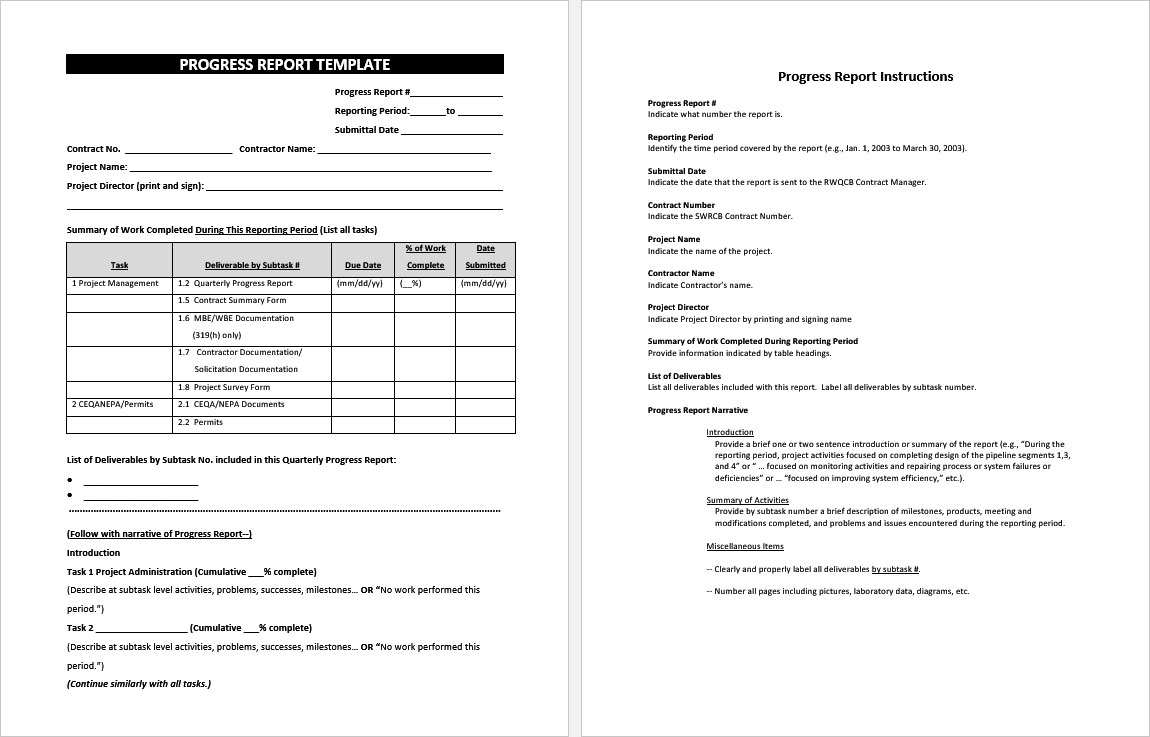 12 Printable Construction Report Formats In MS Word