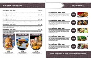 6+ Free Food & Restaurant Menu Card Templates for MS Word