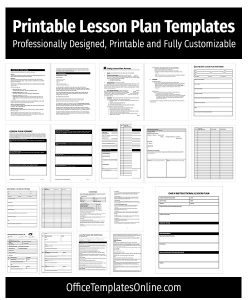 Free Educational Templates for Word & Excel | Lesson Plans, Worksheets ...