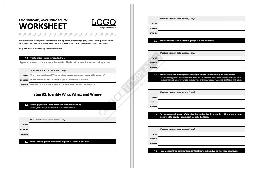 28+ Free Worksheet Templates in MS Word - Editable|Printable