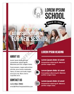 11+ School & Educational Flyers in MS Word - FREE Templates