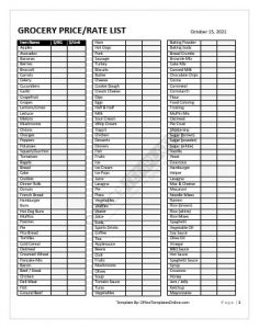 10+ Free Rate & Price List Card Templates for MS Word