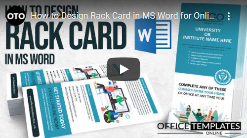12+ Premium Quality Free Rack Card Templates for MS Word