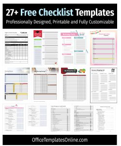 15+ Free Printable List and Checklist Templates for MS Word