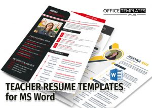 11+ Free Teachers Resume Templates in MS Word Format