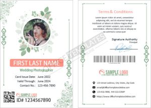 7+ Free Photographer ID Card Templates in MS Word Format