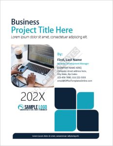 20+ FREE Project Cover Page Templates & Formats in MS Word