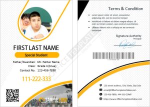 12+ FREE Student ID Card Templates in MS Word Format