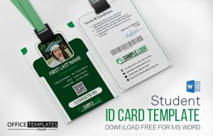 12+ FREE Student ID Card Templates in MS Word Format