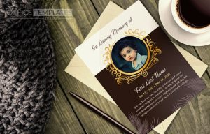 12+ obituary and memory cards for funeral in MS Word format