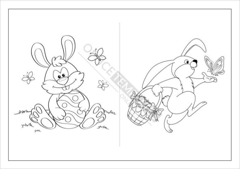 18+ FREE Easter Coloring Pages Templates in MS Word Format