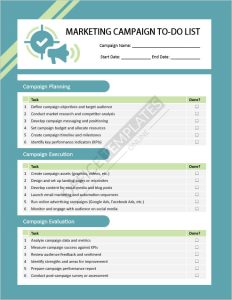 10+ Free Printable To-Do List Templates in MS Word Format