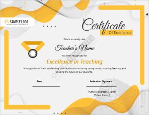 12+ Free Teacher Certificate Templates in MS Word Format