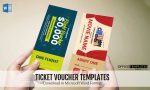 Download 20+ Free Ticket Voucher Templates in MS Word Format