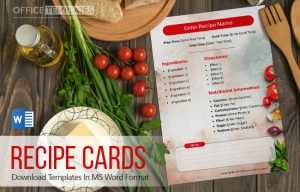 14+ Free Printable Recipe Card Templates for MS Word