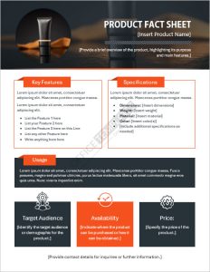 14+ Free Fact Sheet Templates - Editable in MS Word