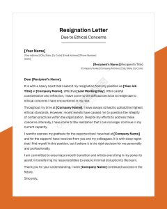 40+ Impactful Resignation Letter Templates in MS Word Format