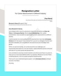 40+ Impactful Resignation Letter Templates in MS Word Format