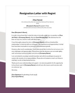 40+ Impactful Resignation Letter Templates in MS Word Format