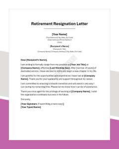 40+ Impactful Resignation Letter Templates in MS Word Format
