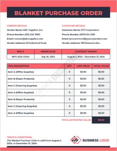 18+ Free Purchase Order Templates in MS Word Format