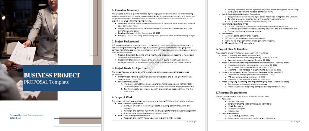 20+ FREE Project Cover Page Templates & Formats in MS Word