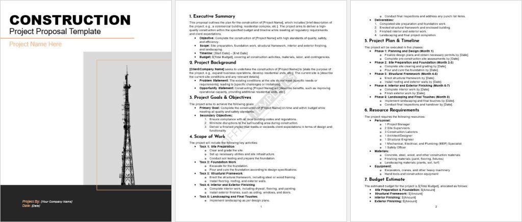 20+ FREE Project Cover Page Templates & Formats in MS Word