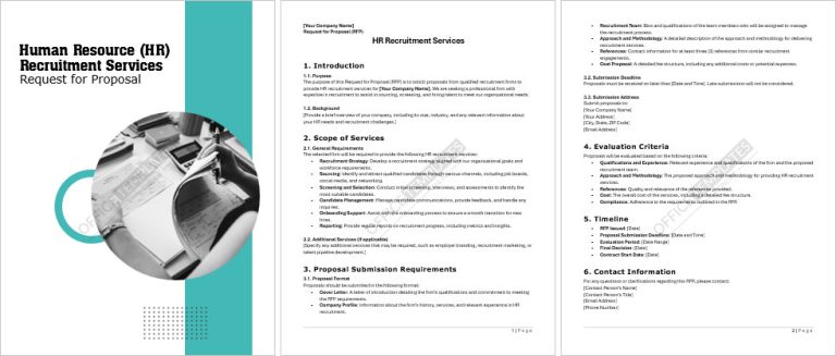 17+ Free RFP - Request for Proposal Templates for MS Word