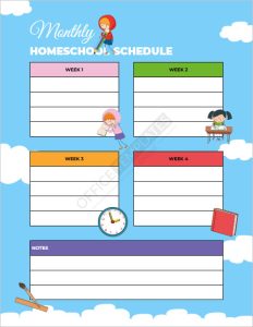 26+ Free Homeschool Schedule Templates in MS Word Format