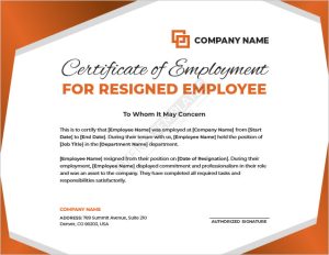 30+ Ready-to-Use Certificate of Employment Templates - Word