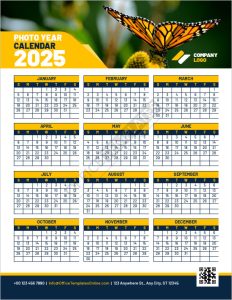 Free 2025 Calendar Templates for Word & Excel | Monthly, Yearly, Weekly
