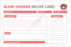 14+ Free Printable Recipe Card Templates for MS Word